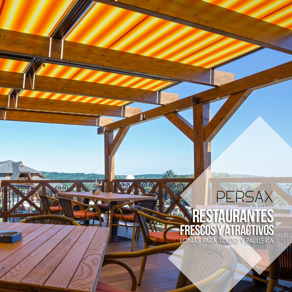 ¿Cómo destacar tu restaurante este verano? Lonas multicolores | Persax Blog